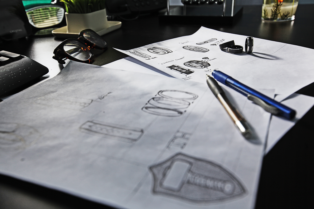 Military Symbol Logo Engraving Flat Polished Black Tungsten Ring - Arm ...