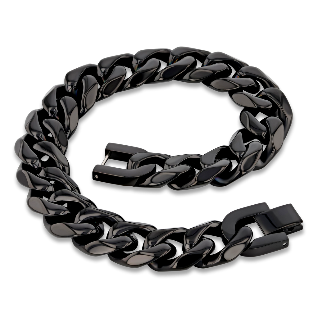 Black Stainless Steel 14mm Chain - 9 Inch – Thorsten Rings